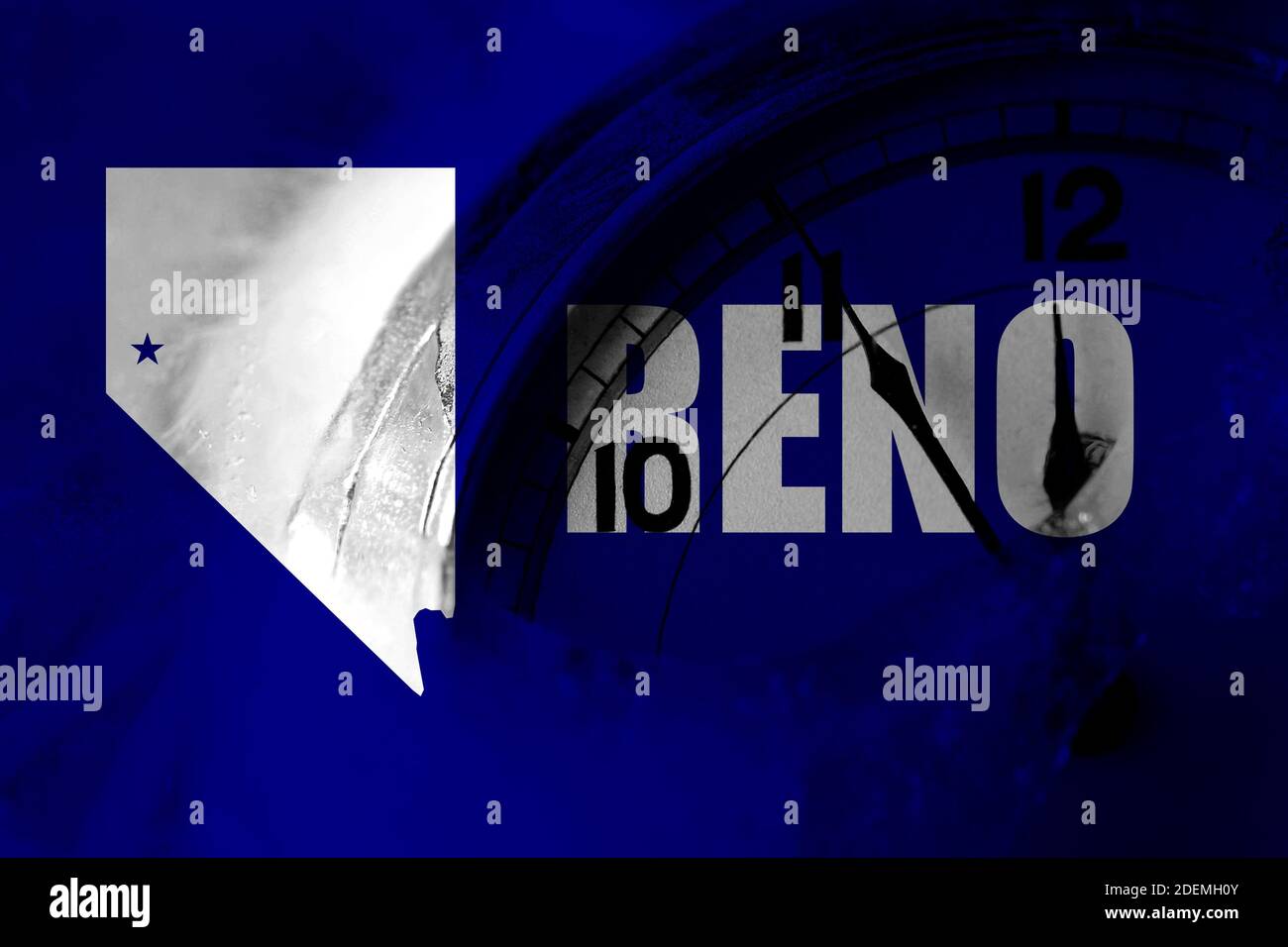 United States of America, America, US, USA, American, Reno, Nevada flag ...