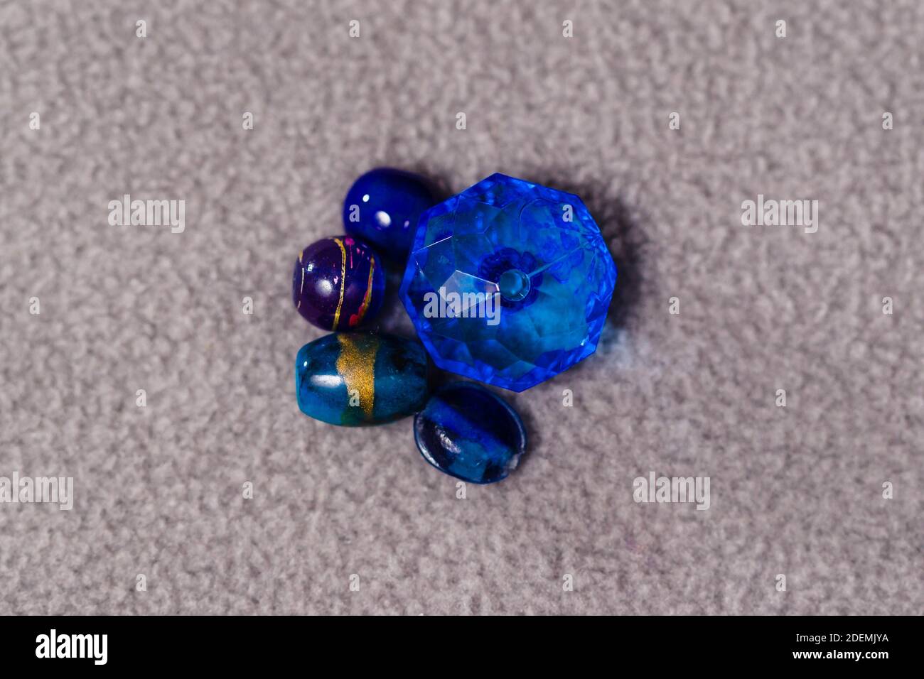 small collection of assorted beads in a small bag from a giveaway ...