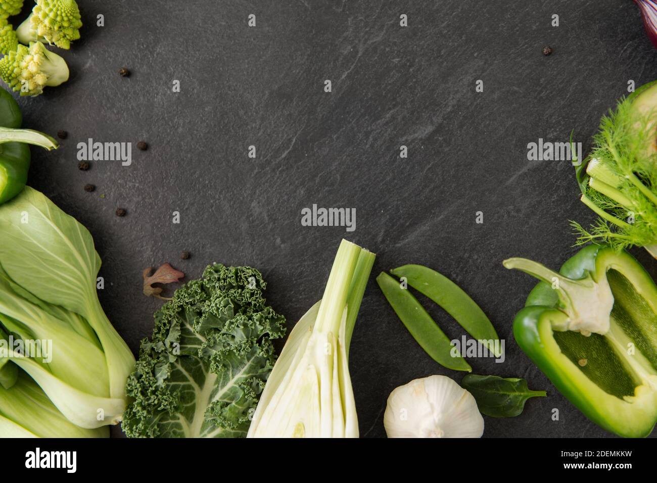 close up of different green vegetables Stock Photo - Alamy