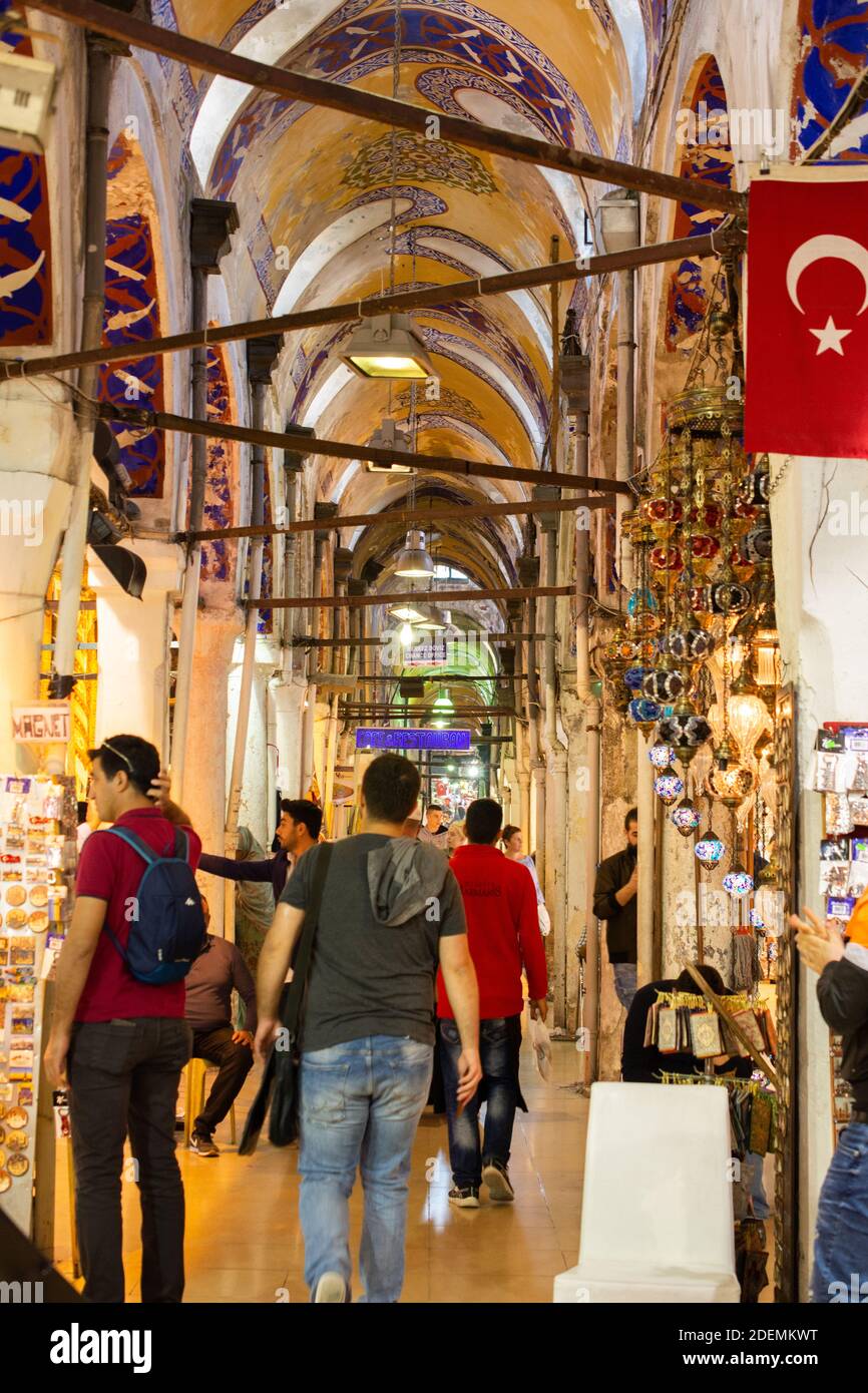 The Grand Bazaar in Istanbul is one of the largest and oldest covered ...