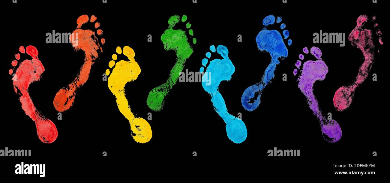 Rainbow Footprints