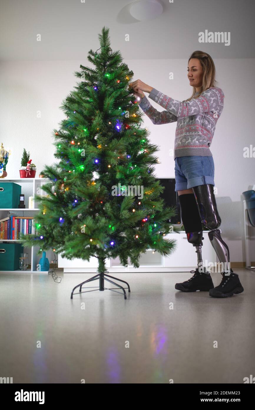 Wheelchair christmas tree hi-res stock photography and images - Alamy