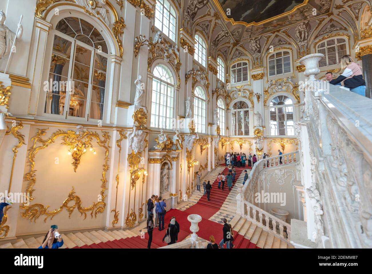 Saint Petersburg, Russia. Interior of the Hermitage Russian state ...