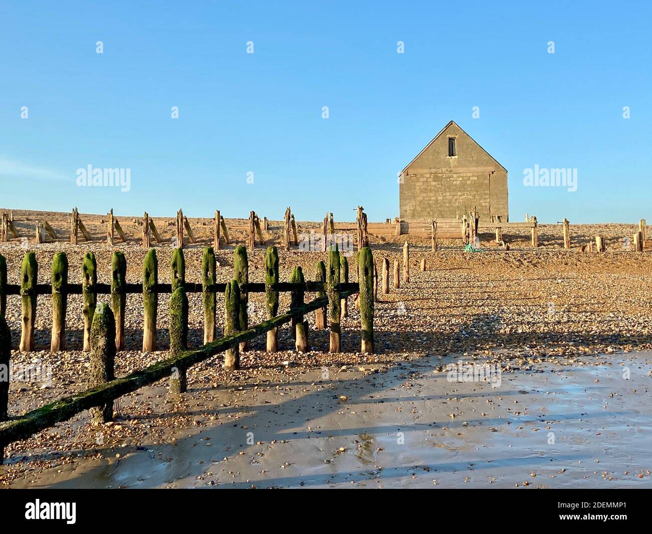 Mary Stanford Lifeboat Station. Nook beach. Rye Harbour Nature Reserve ...