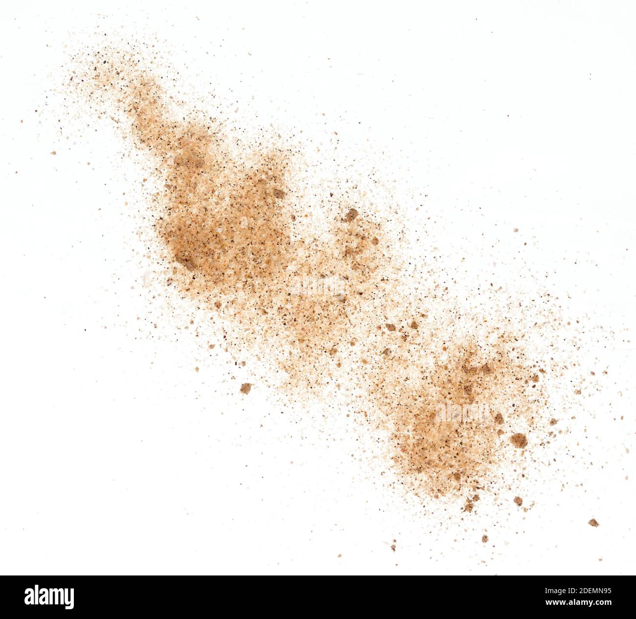 Sand isolated on white background Stock Photo - Alamy