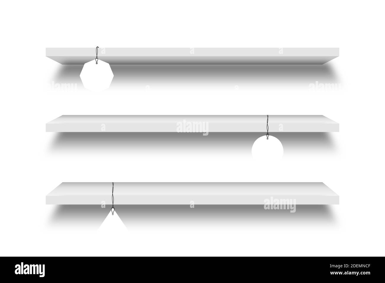 Wooden shelf with empty racks hi-res stock photography and images - Alamy