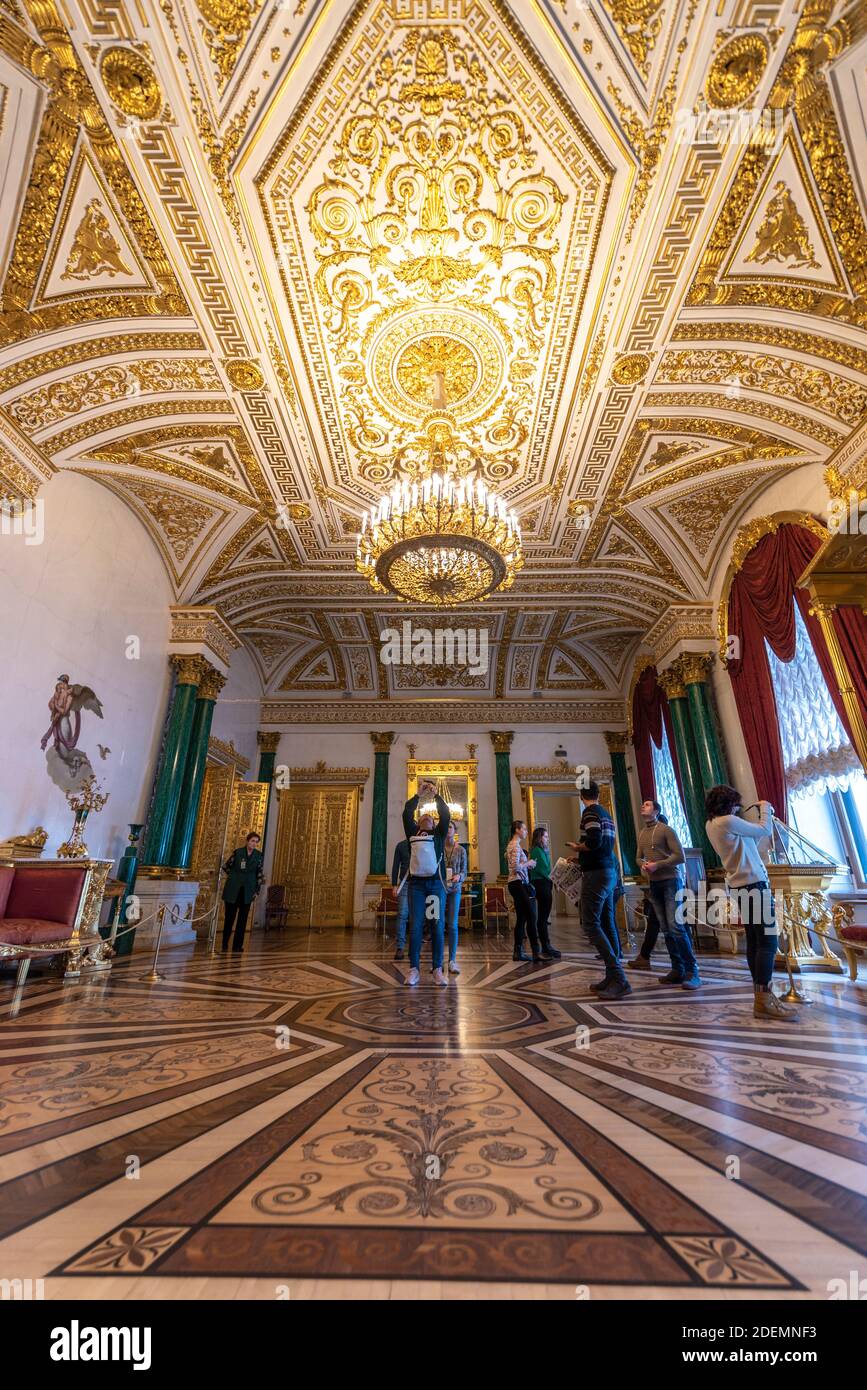 Saint Petersburg, Russia. Interior of the Hermitage Russian state ...