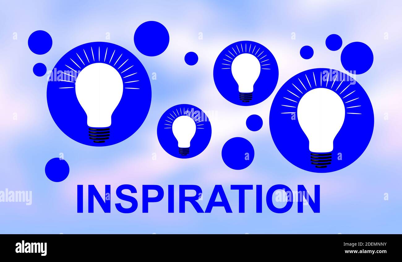 Illustration of an inspiration concept Stock Photo - Alamy