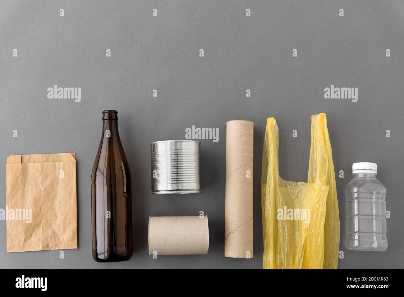 different kind of household waste Stock Photo - Alamy