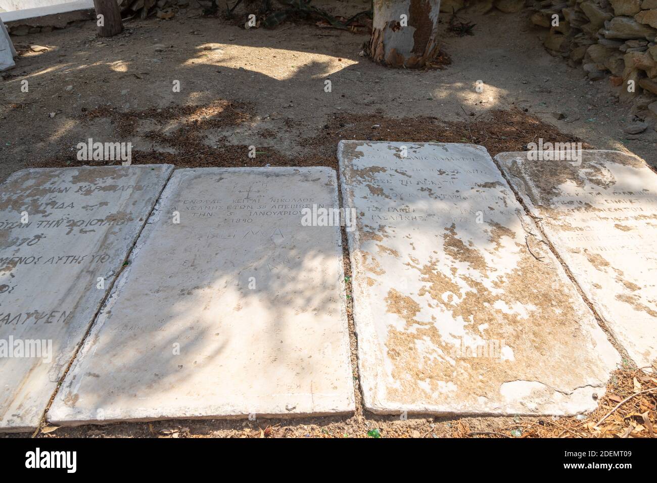 Chora, Ios Island, Greece- 22 September 2020: View of the old ...