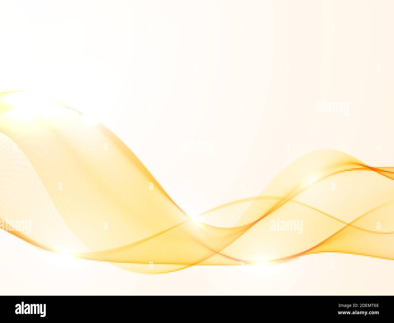 Abstract smoky waves background. Wave flow gold, brochure design Stock ...