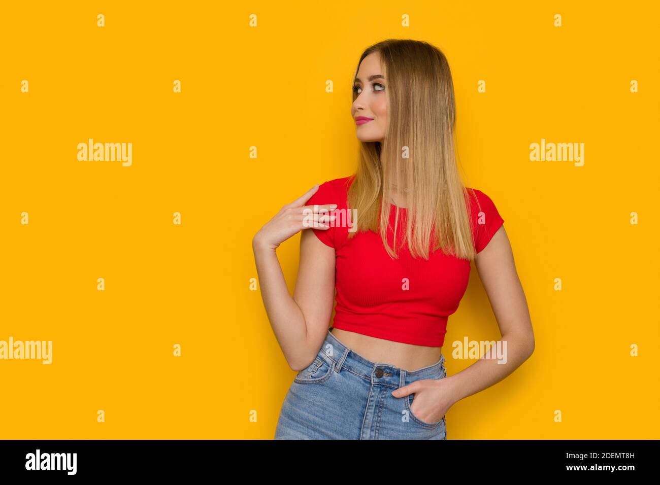 Hand On Shoulder Front View