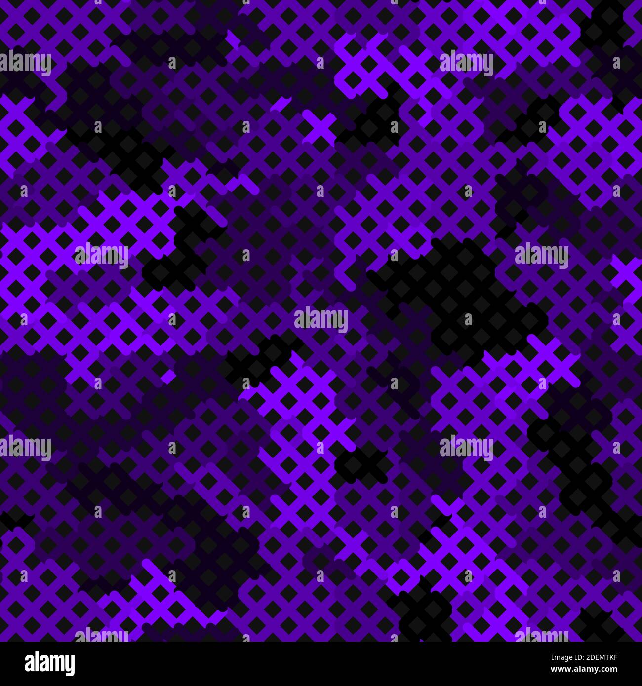 Purple Camouflage Seamless Pattern. Glowing Color Seamless Camouflage ...