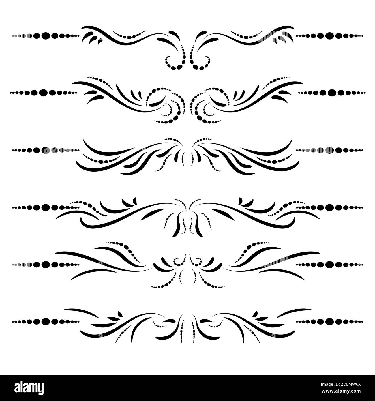 Fashion dividers. Underlines and text separators. Vector collection ...