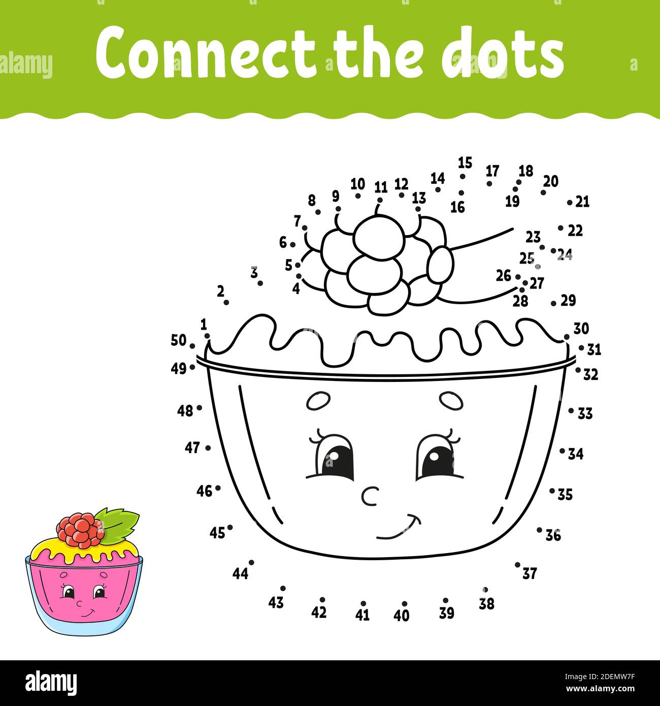 Biscuit dessert character line Stock Vector Images - Alamy