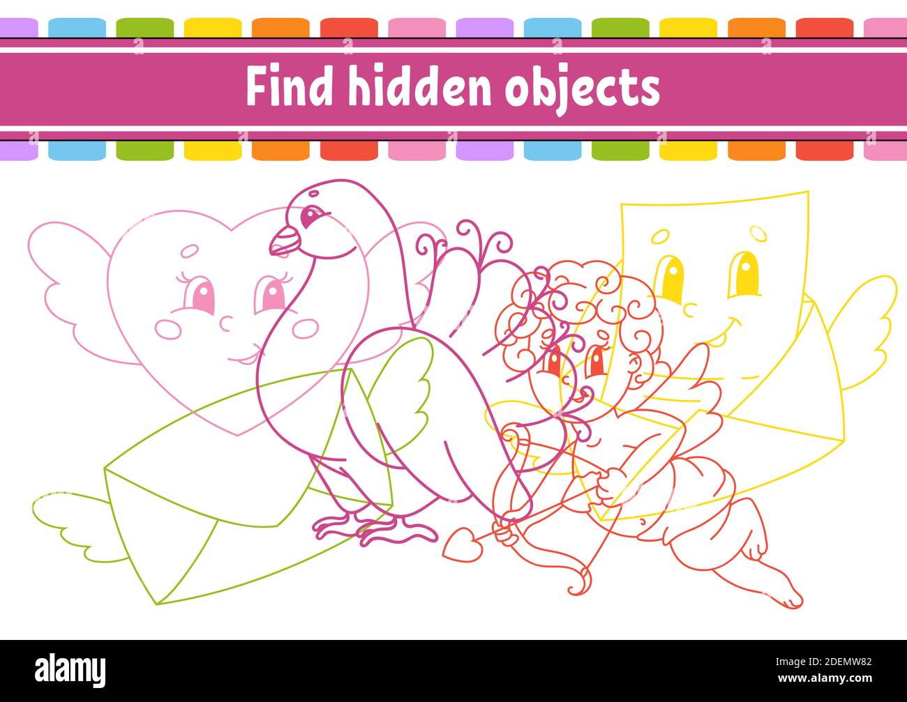 Find hidden object. Education developing worksheet. Activity page with ...