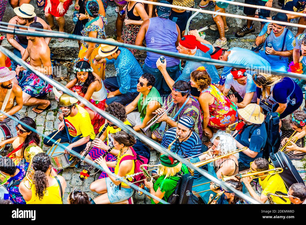 RIO DE JANEIRO, BRAZIL - Jan 11, 2016: Amazing fun at a Colourful ...