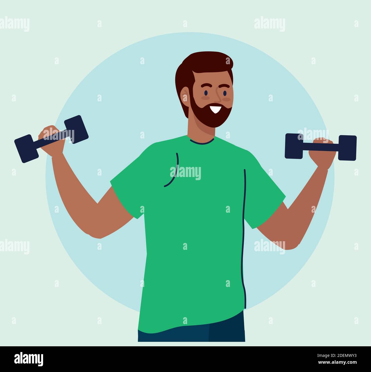 black man lifting weights vector design Stock Vector Image & Art - Alamy