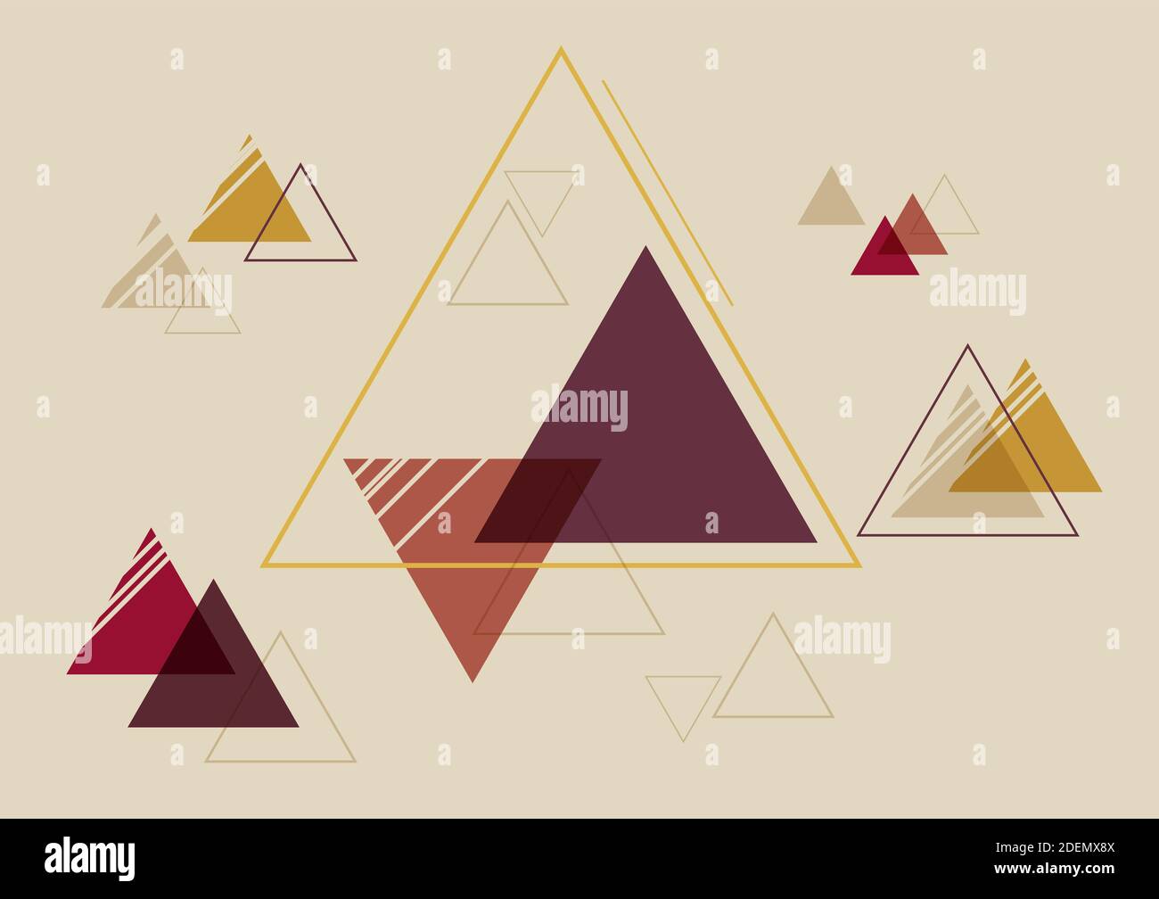 Vintage triangle frame hi-res stock photography and images - Alamy