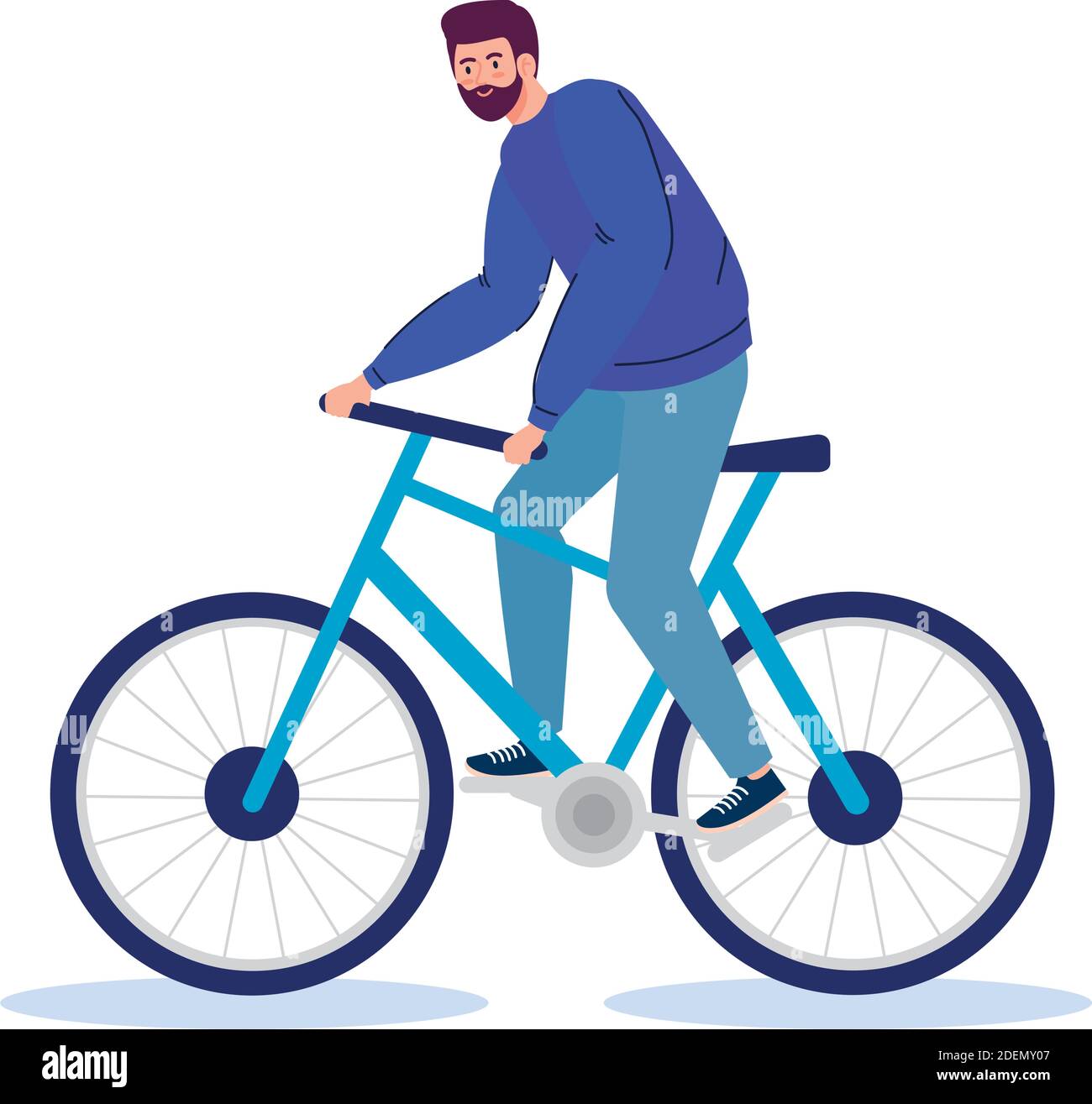 man riding bike vector design Stock Vector Image & Art - Alamy