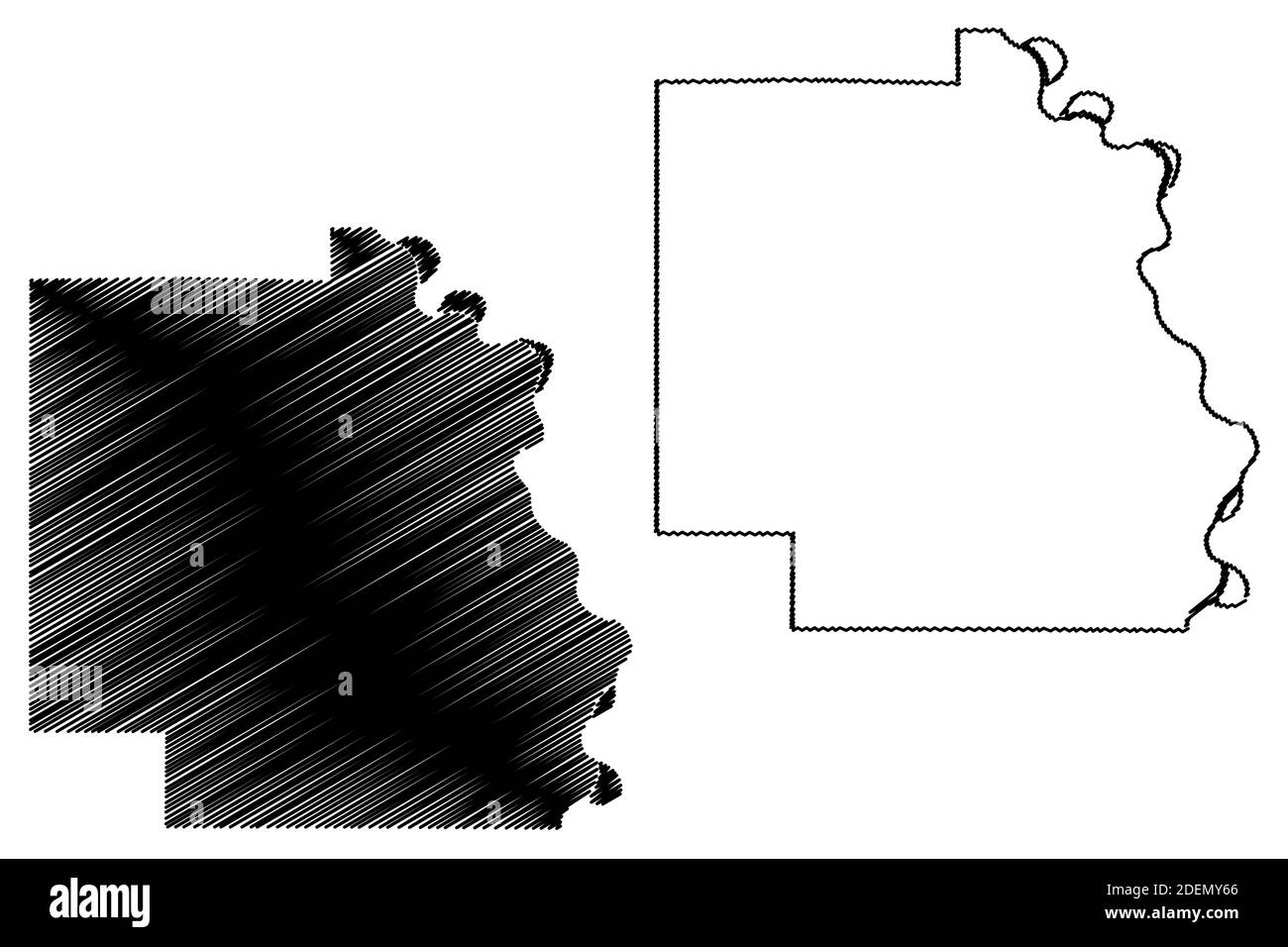 Burt county map Black and White Stock Photos & Images - Alamy