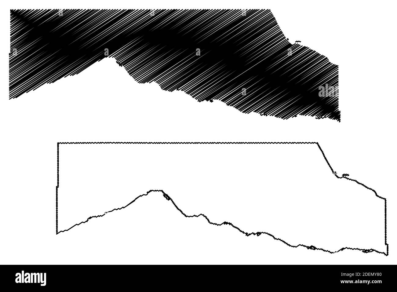 Butte county map hi-res stock photography and images - Alamy