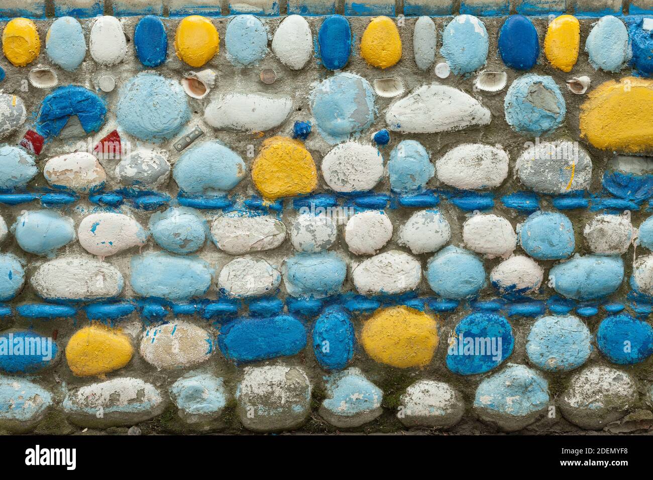 The colorful stone texture background. Brick wall Stock Photo - Alamy