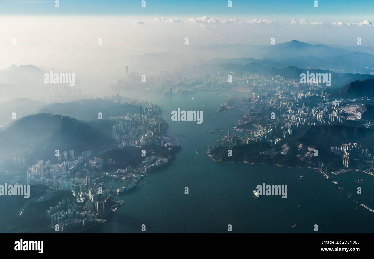 Aerial view of hong kong hi-res stock photography and images - Alamy