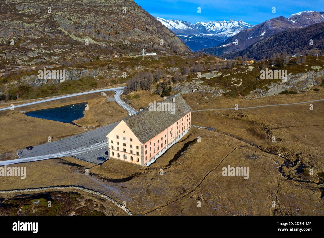 Simplon Hospice, Simplon Pass, Simplon, Valais, Switzerland Stock Photo ...