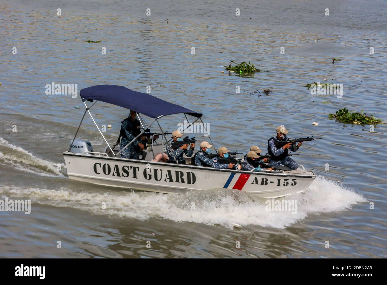 Manila, Philippines. 1st Dec, 2020. Members of the Philippine Coast ...