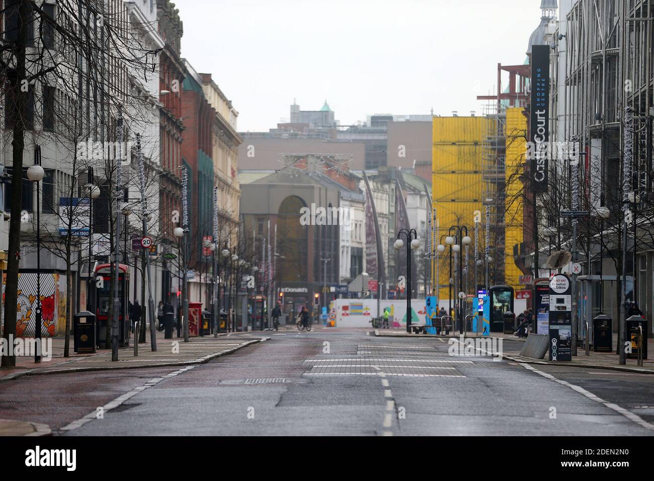 Belfast empty streets in the run up to Christmas Picture Mal McCann ...