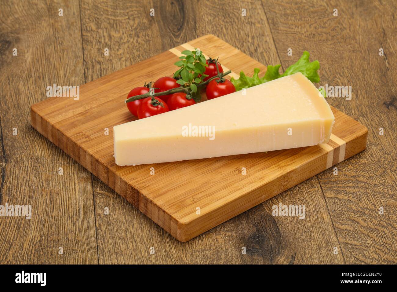 Italian traditional parmesan cheese triangle served salad Stock Photo ...