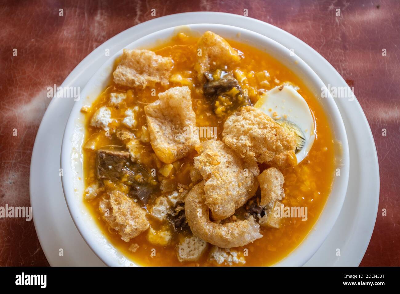 A dish of palabok, a popular local Filipino noodle snack in Quezon City ...