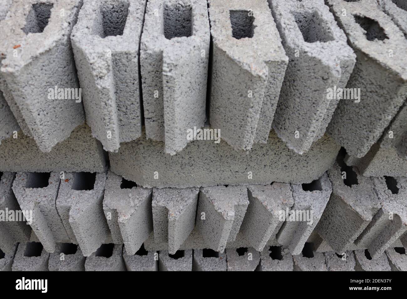 Specially designed cement block stones for suspended beam slab Stock ...