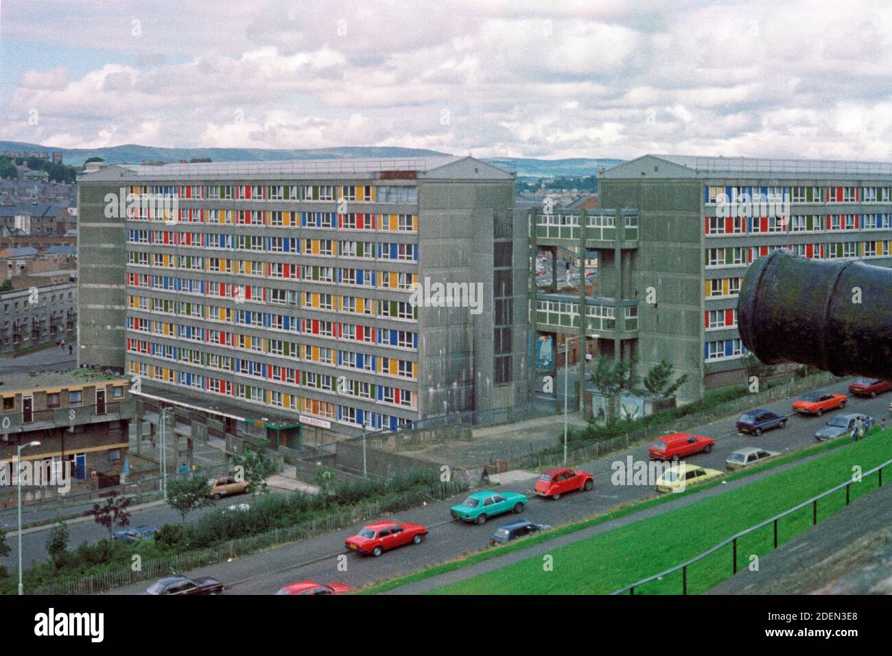 Bogside area from the City Walls, August 1986, Londonderry, Northern ...