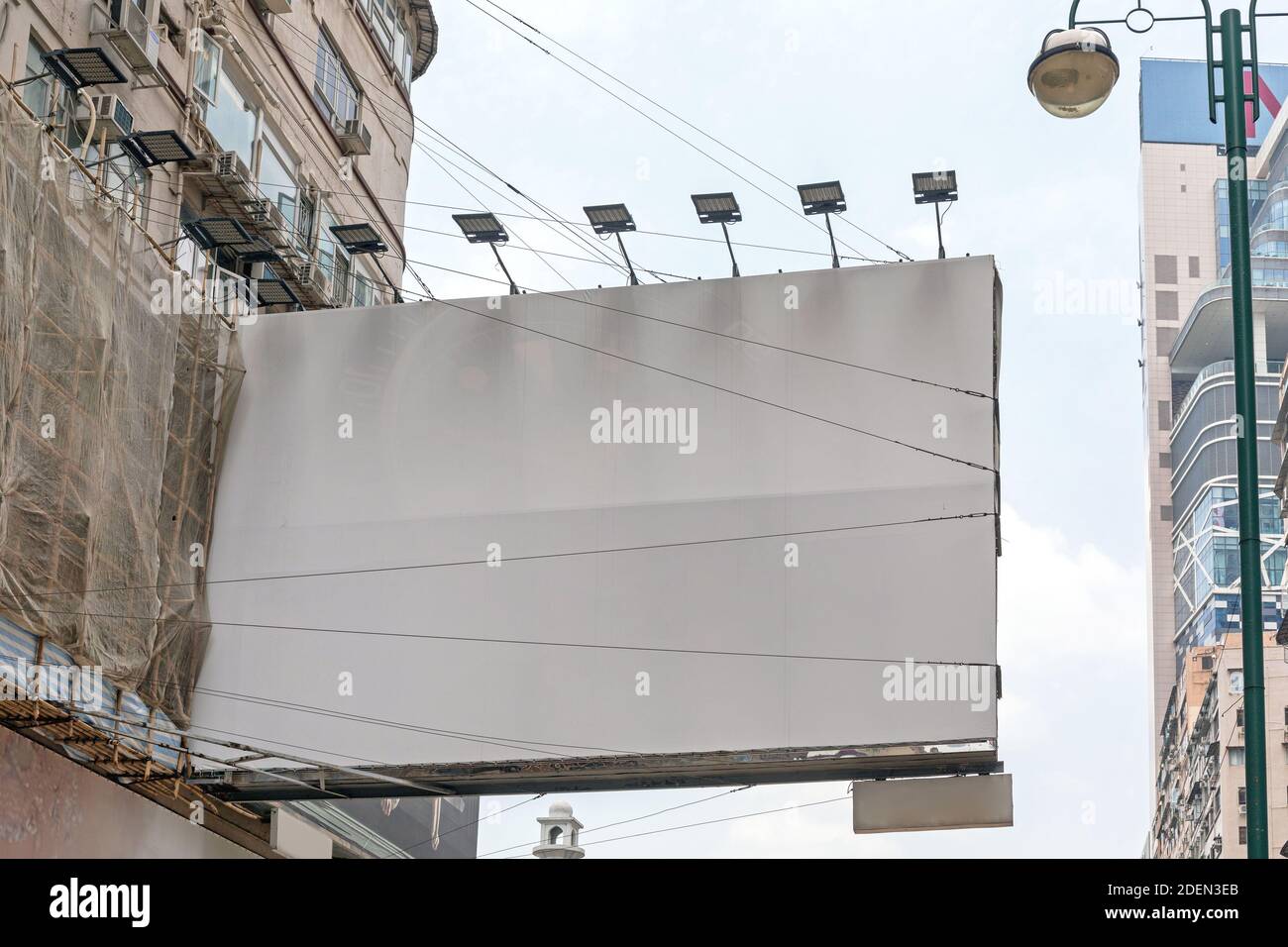 New Empty Billboard Structure in Hong Kong Stock Photo - Alamy