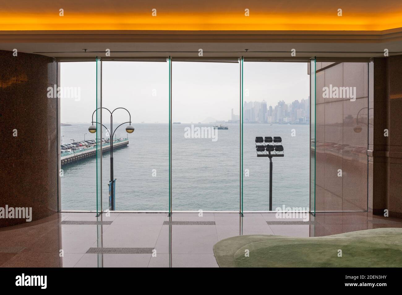 Look Trough Big Window in Hong Kong Stock Photo - Alamy