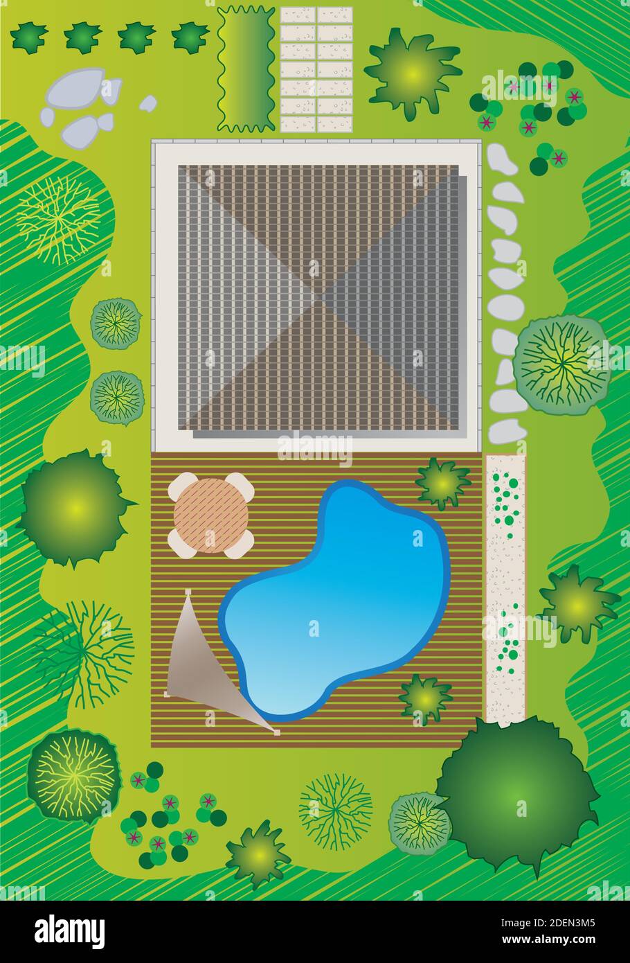 Water trough pool Stock Vector Images - Alamy