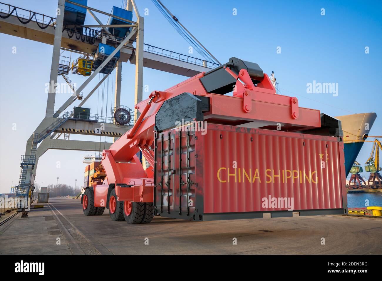 China Shipping container in port Stock Photo - Alamy