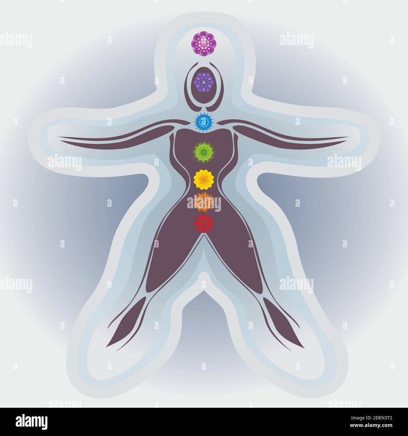 Chakras human body hi-res stock photography and images - Alamy