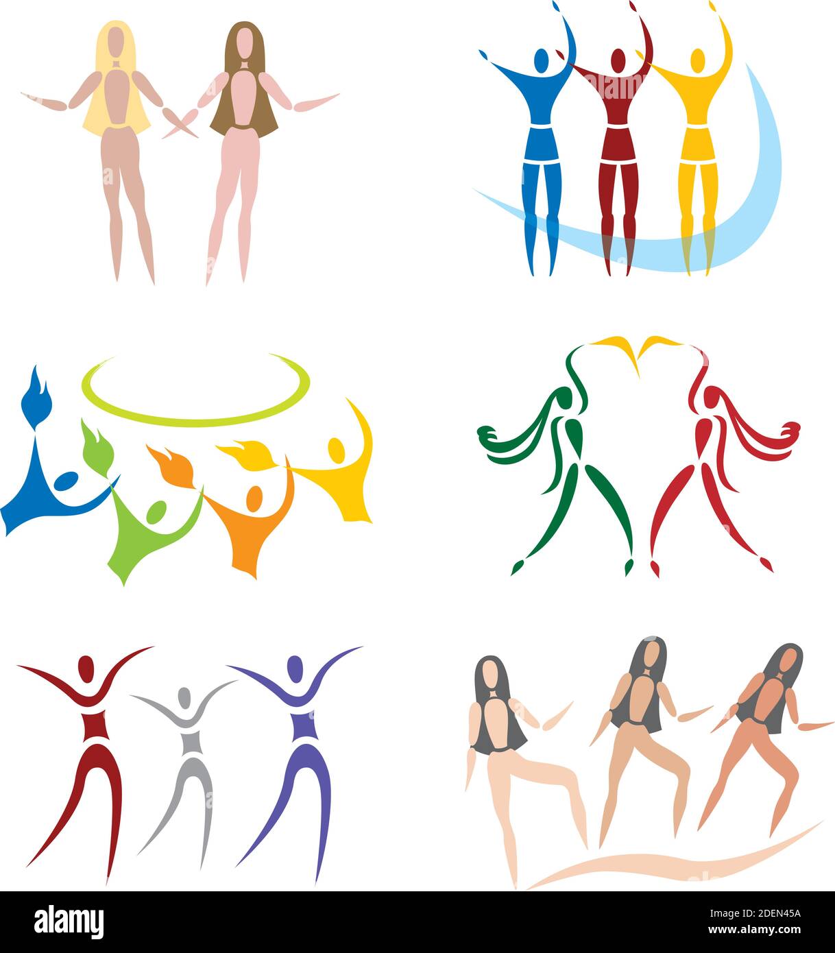 Set of Community, Social Network, Sport and Fitness Icons Stock Vector ...