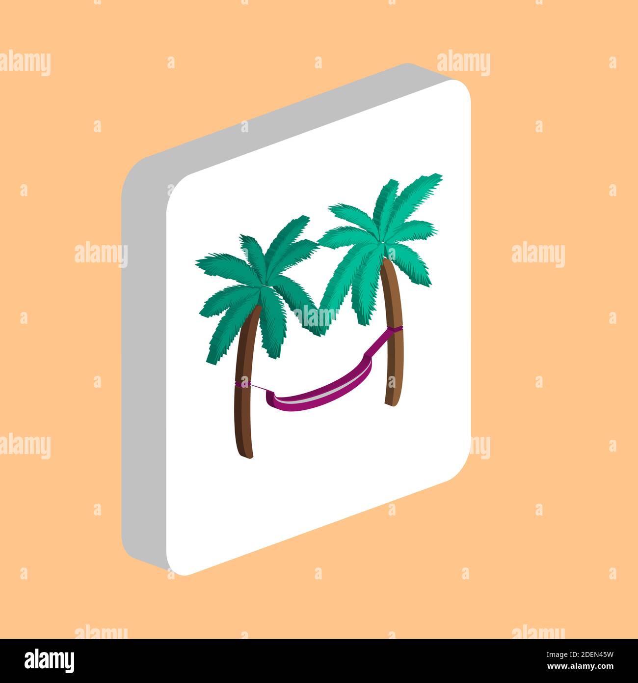 Hammock Simple vector icon. Illustration symbol design template for web ...