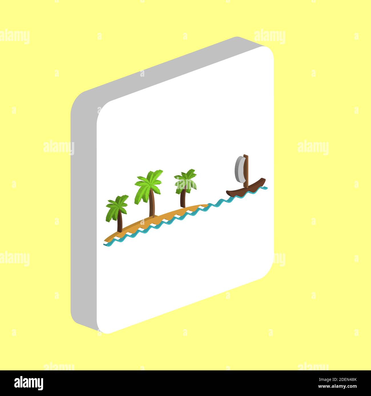 Island Simple Vector Icon Illustration Symbol Design Template For Web Mobile Ui Element