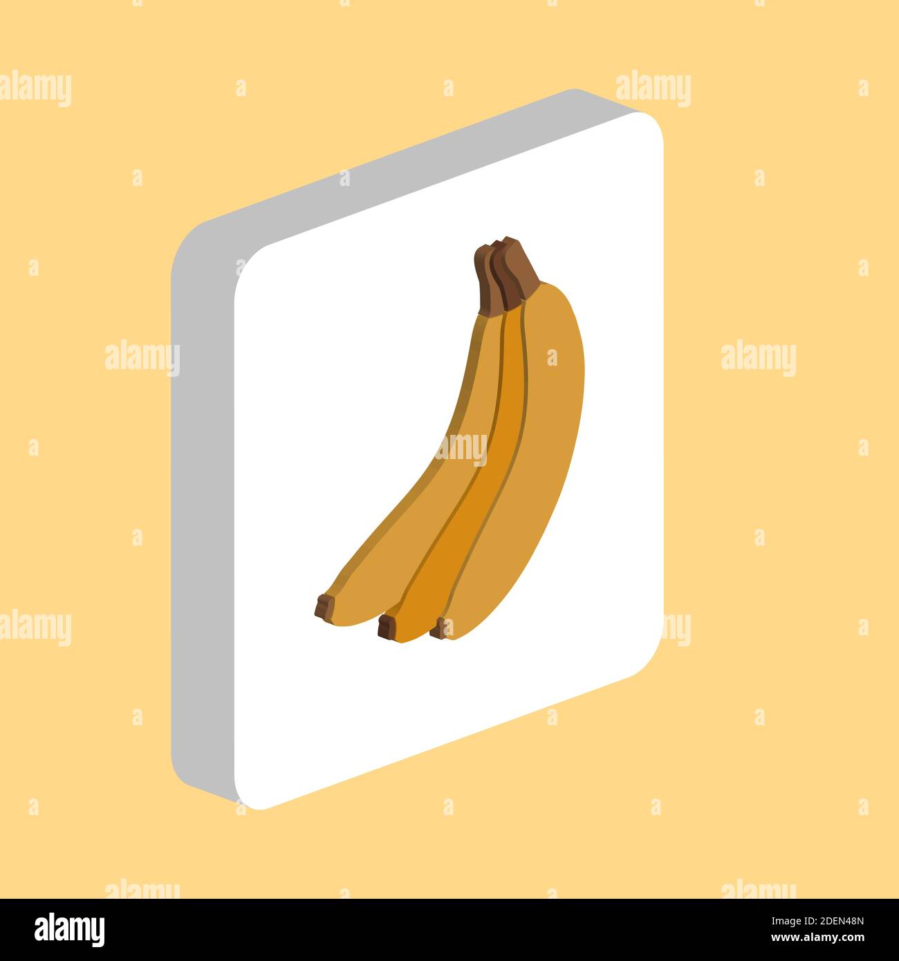 Banana Simple vector icon. Illustration symbol design template for web ...