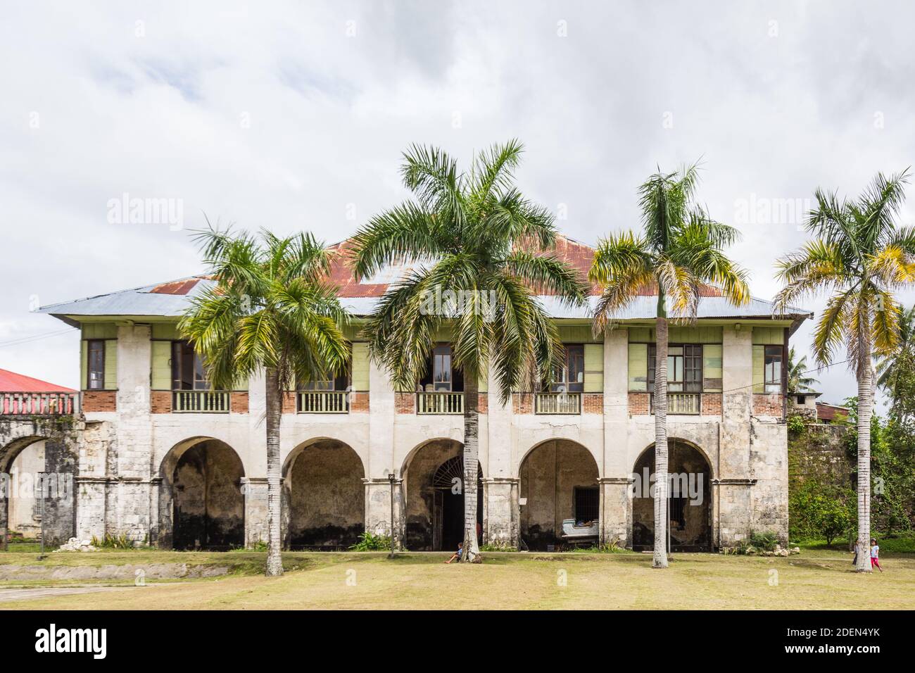 The old Catholic Church of Alburquerque in Bohol, the Philippines was ...