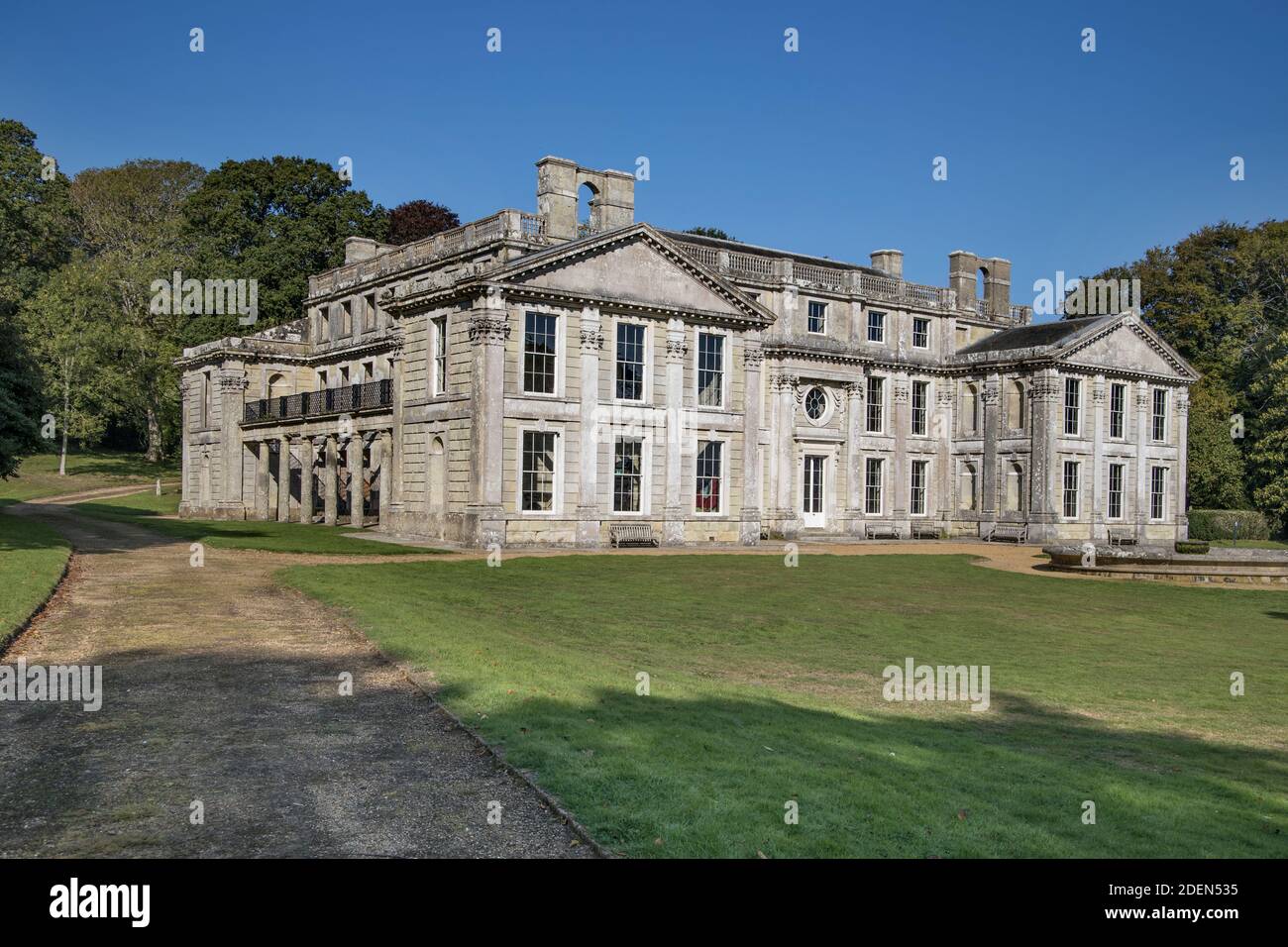 the ruins of appuldurcombe house on the isle of wight Stock Photo - Alamy