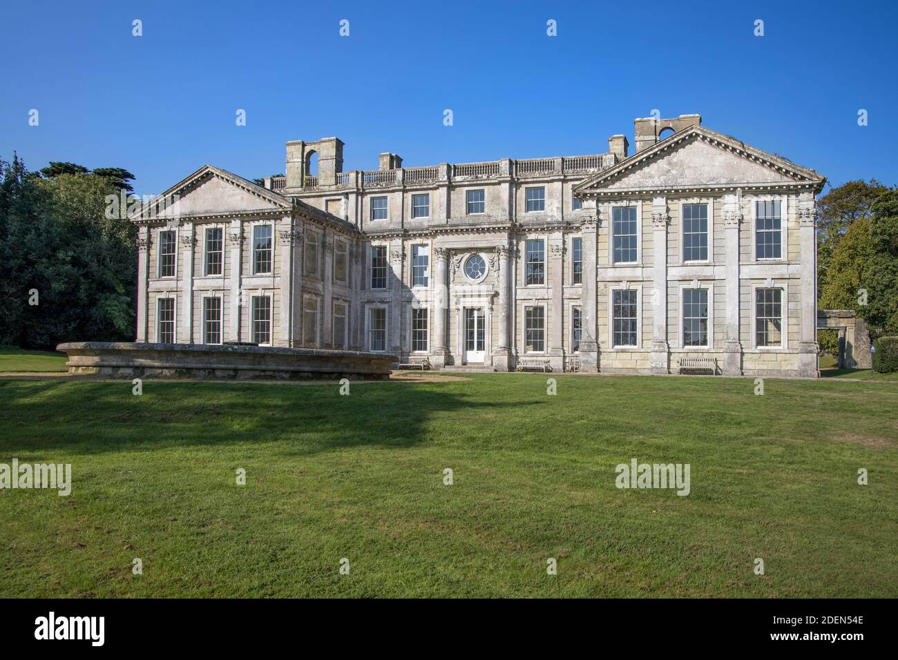 the ruins of appuldurcombe house on the isle of wight Stock Photo - Alamy