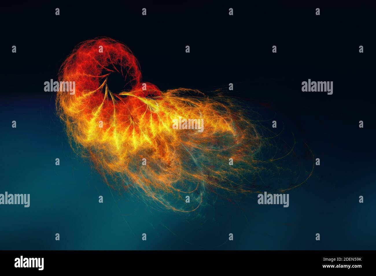 Abstract image of fire, a whirlwind of flame, 3d render Stock Photo - Alamy