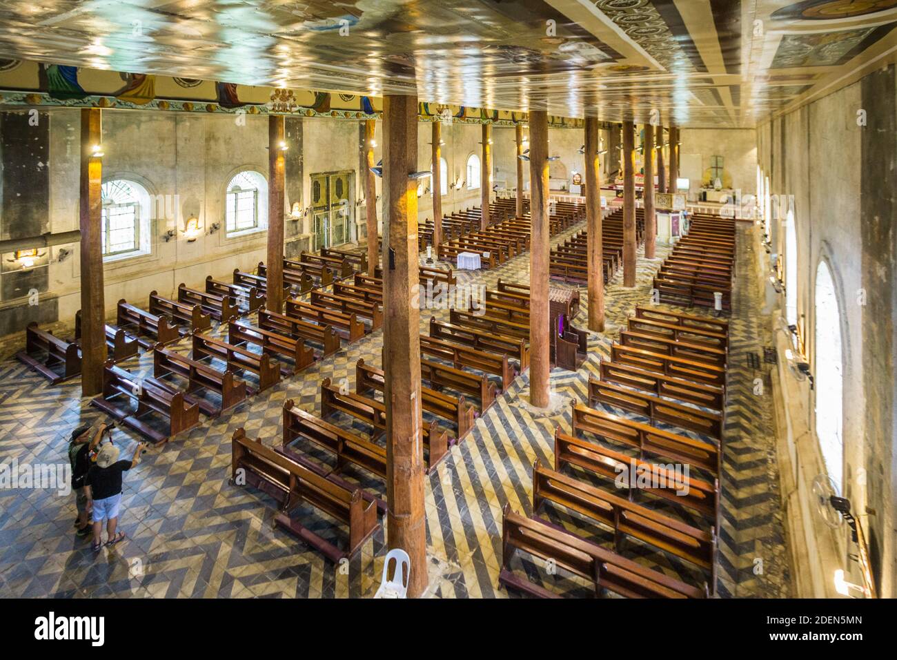 The old Catholic Church of Alburquerque in Bohol, the Philippines was ...