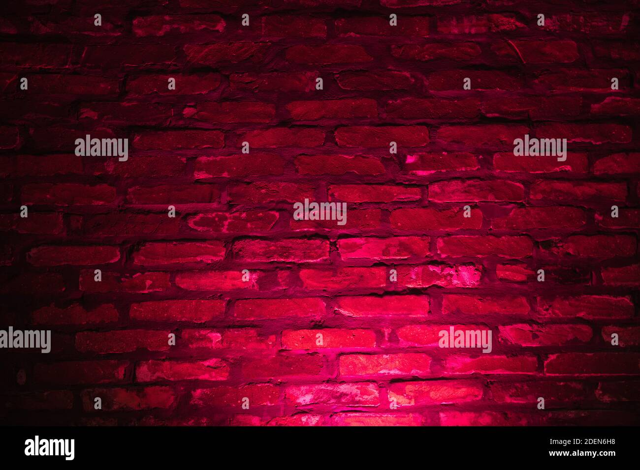 Bright Red Brick Wall